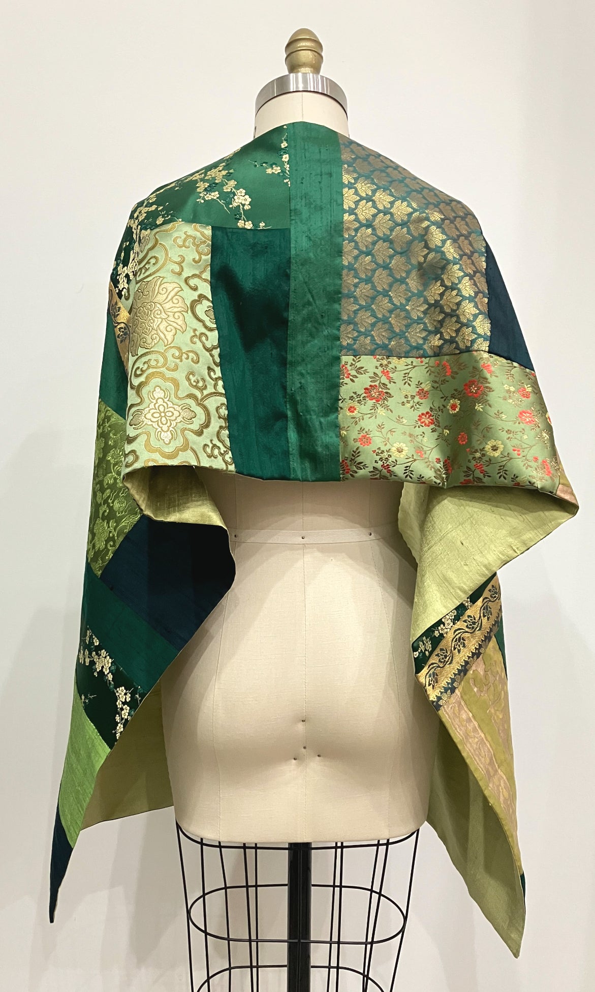 Green Combo Patchwork Shawl – Kimera