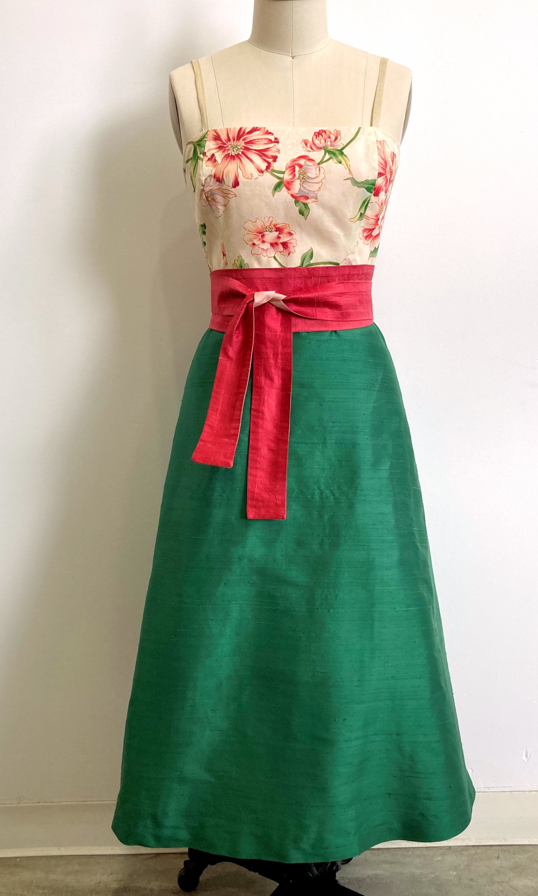Floral and Jade Tea-length Sundress – Kimera